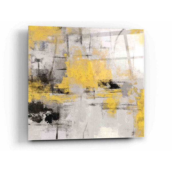 Wrought Studio Stone Gardens III Yellow by Silvia Vassileva - Unframed Painting | Wayfair